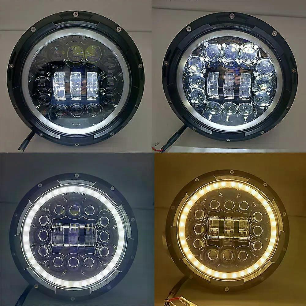 7 Inch LED Headlights Filed 4x4 Turn Signal Round HeadLight for Land ...