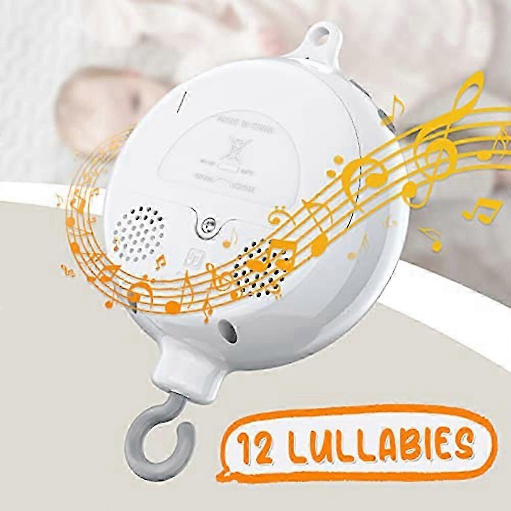 Crib Mobile Motor Baby Music Box Spinner with 3 Modes Volume Adjustable ...