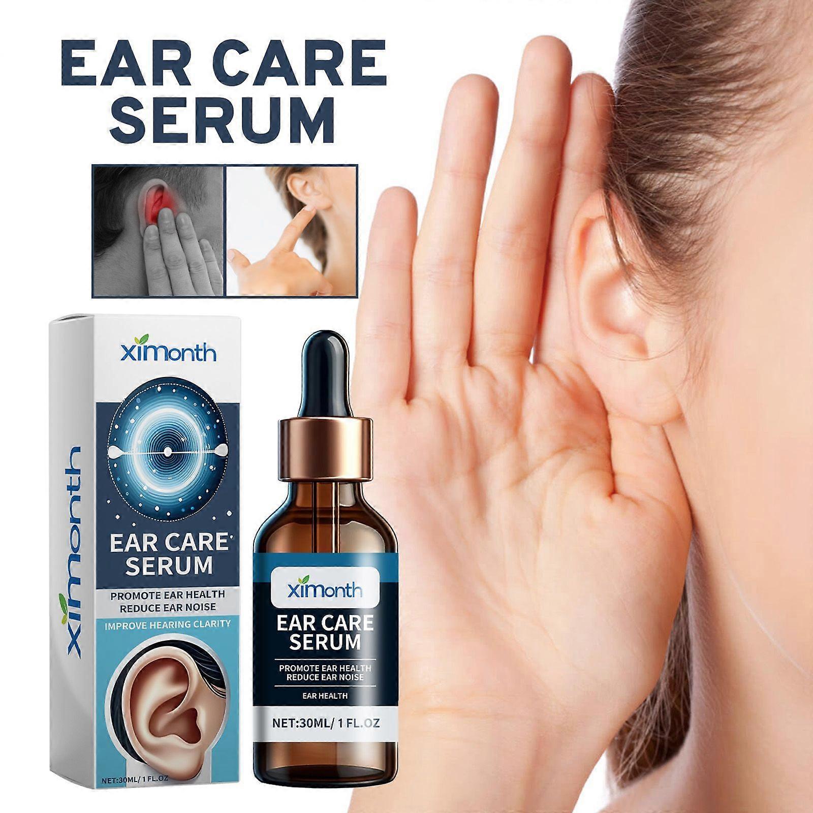 Ximonth Ear Care Serum, Relieve Dizziness Tinnitus Back Ear Pain Ear ...