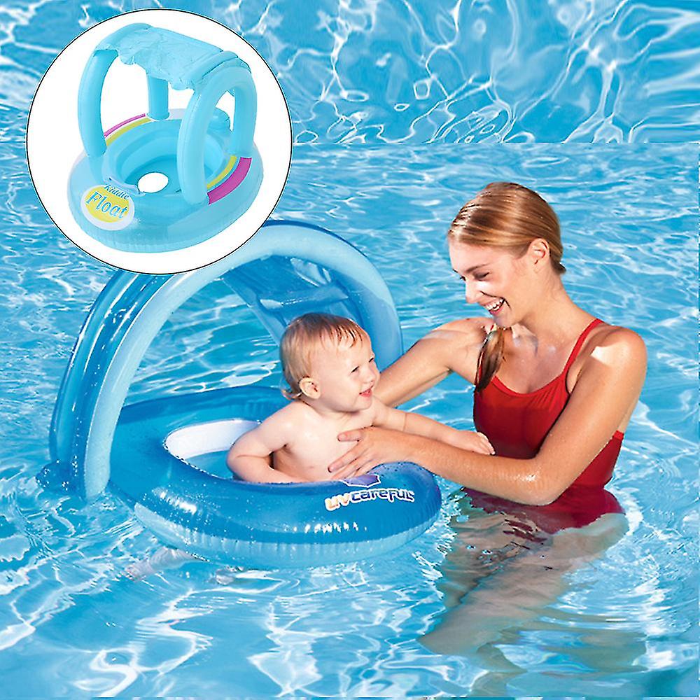 Baby Pool Float With Canopy,inflatable Babies Swim Float Boat With Safety Seat Sunshade For Baby ...