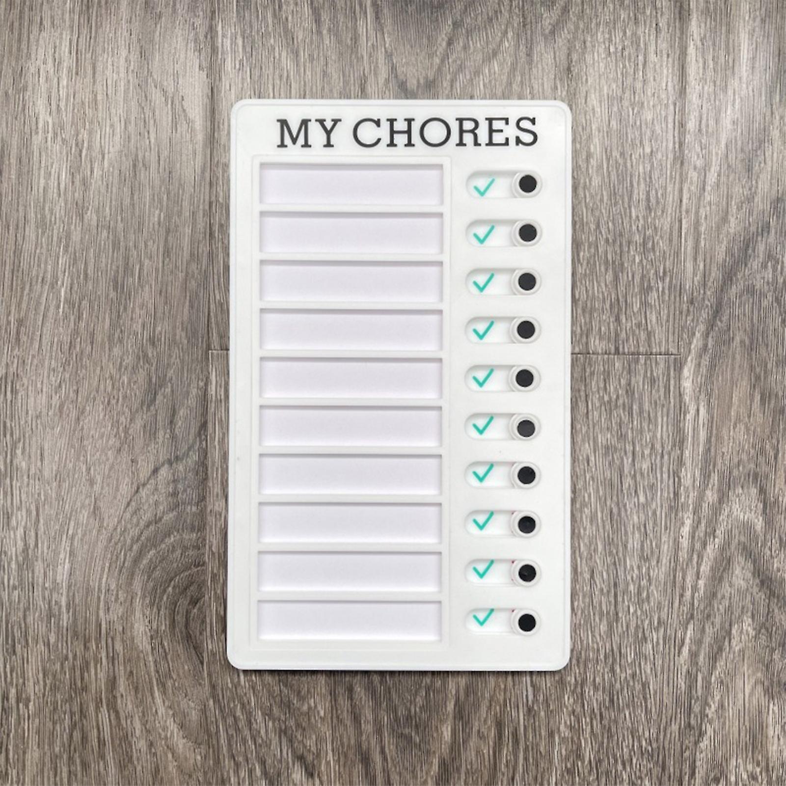 Chore Chart Checklist Board Planning Board Daily To Do List Planner Check List Chore Board For ...