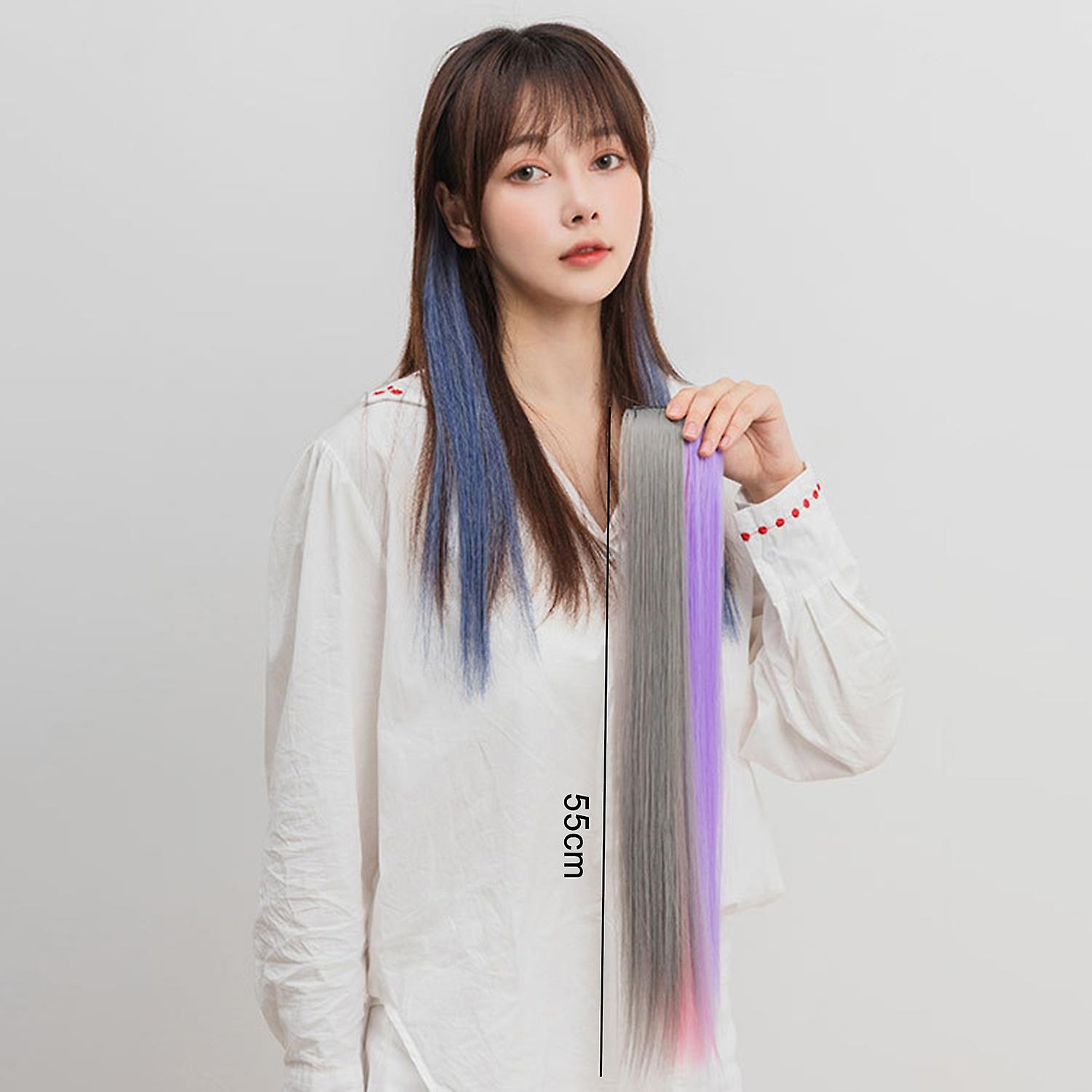 Extension Hair Easy to Wear Fluffy Multicolor Matte Trace-less Makeup ...