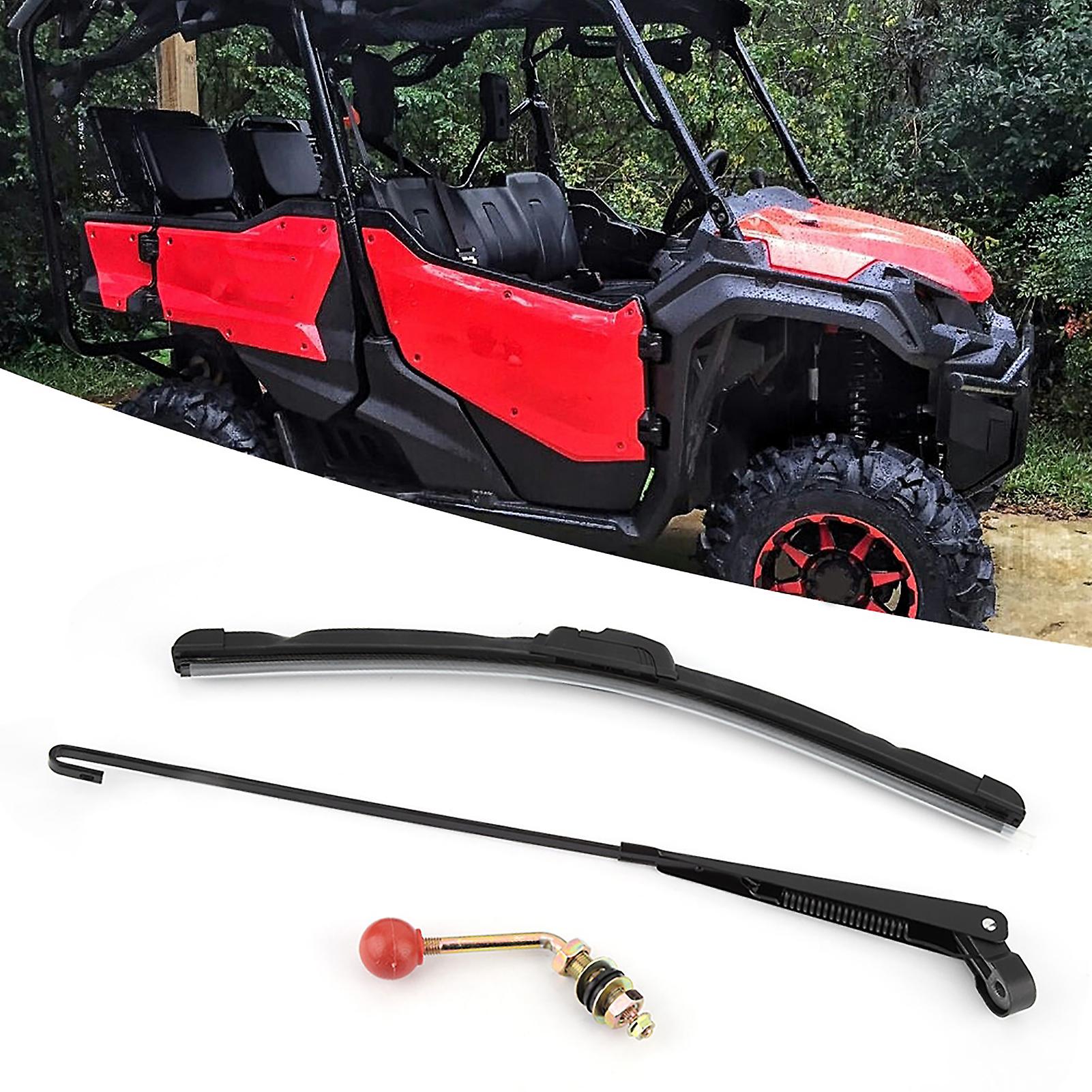 UTV Manual Hand Operated Windshield Wiper Blade Universal Replacement ...