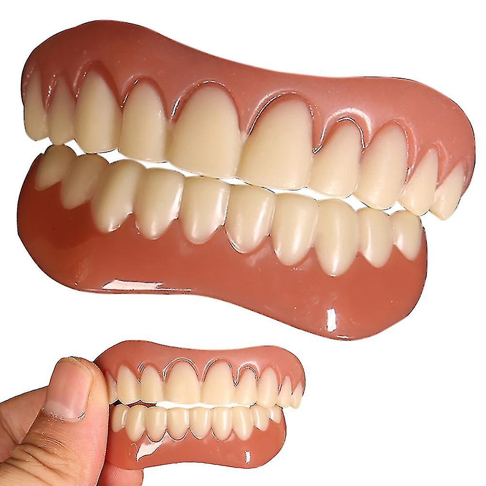 False Teeth Snap On Instant Dentures Smile Veneers Cosmetic Teeth ...