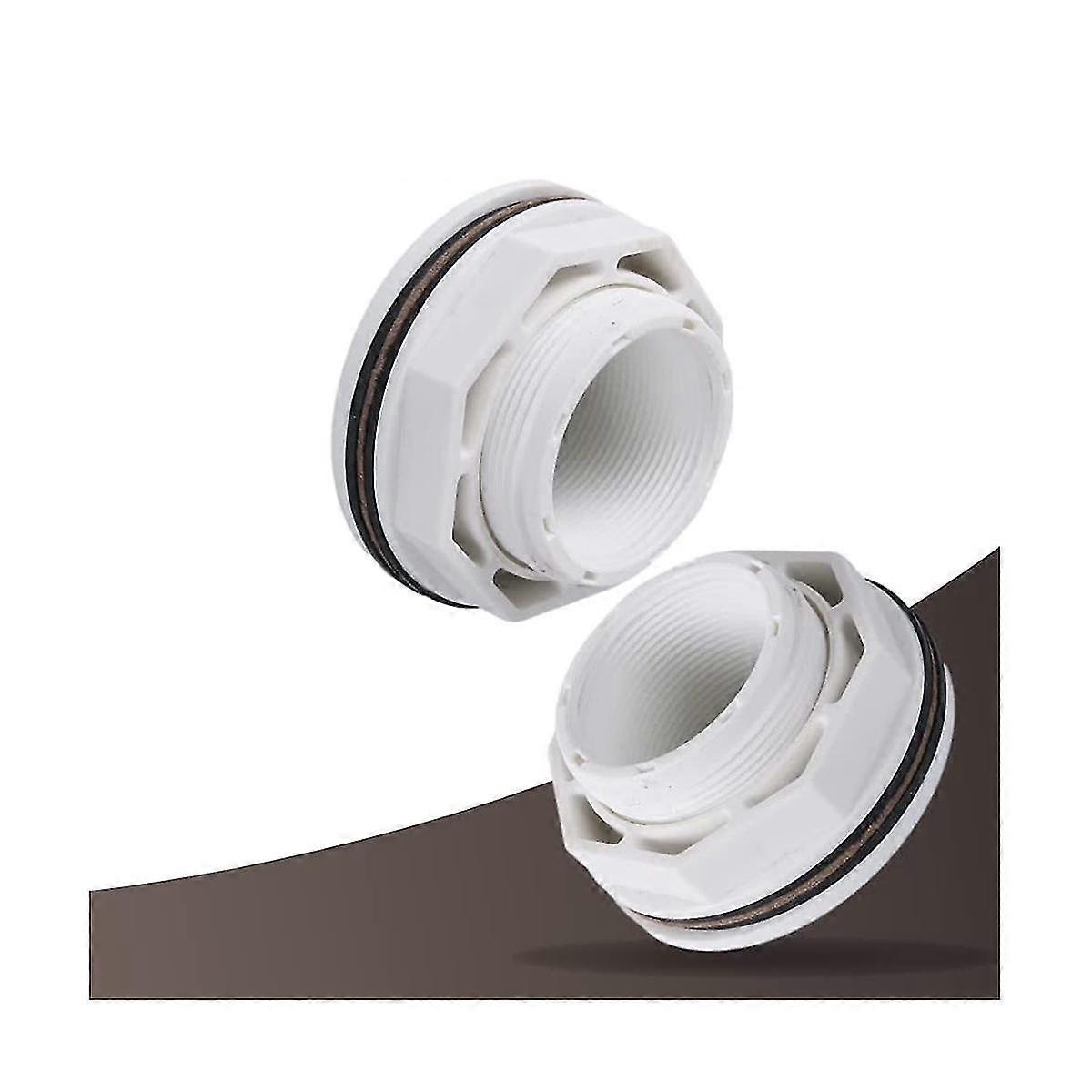 2 Pack 1 1/2inch Above Ground Pool Inlet Return Fitting With Locknut ...