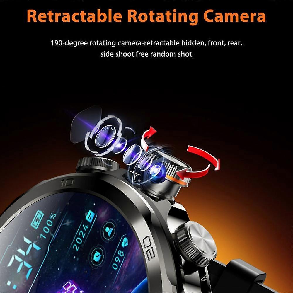 H19 3+32G 1.75-inch AMOLED Large Screen Smart Watch Pull-Out Camera 4G ...