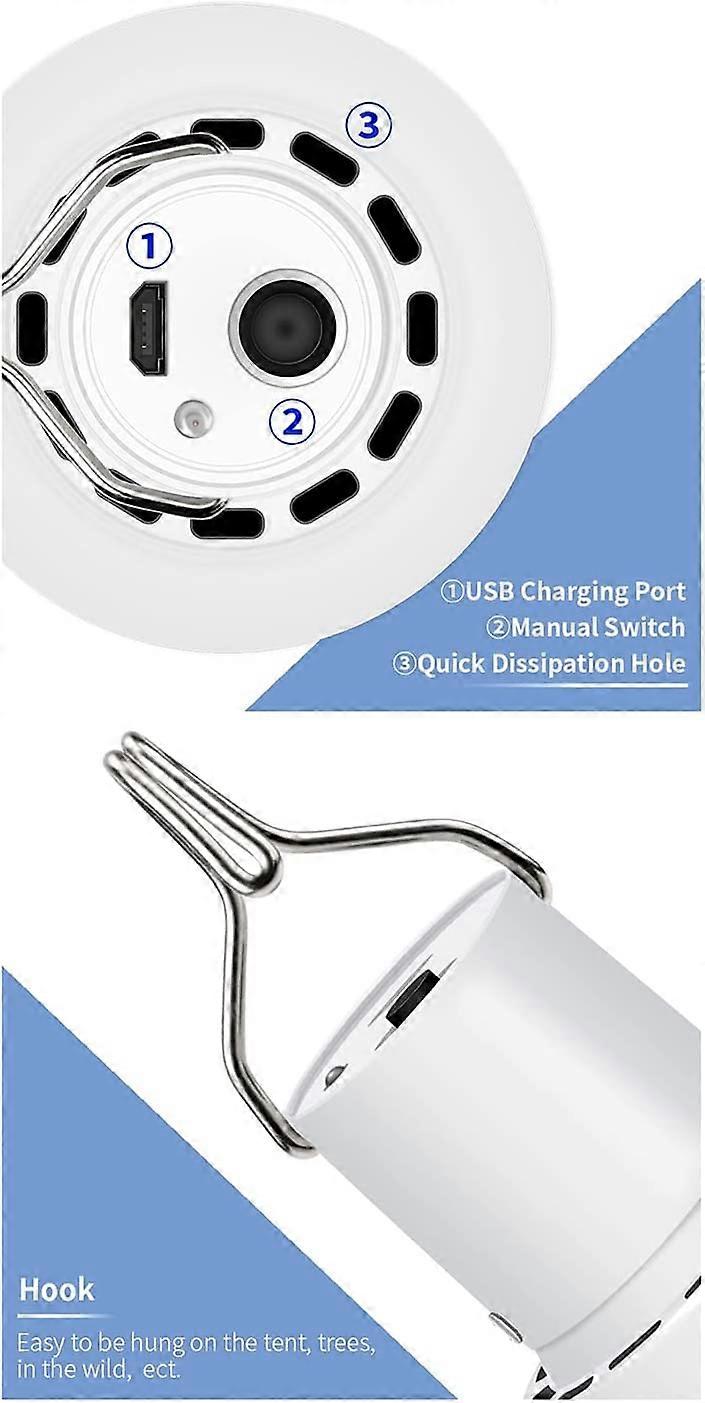 Portable LED Light USB Rechargeable, led rechargeable light bulb ...