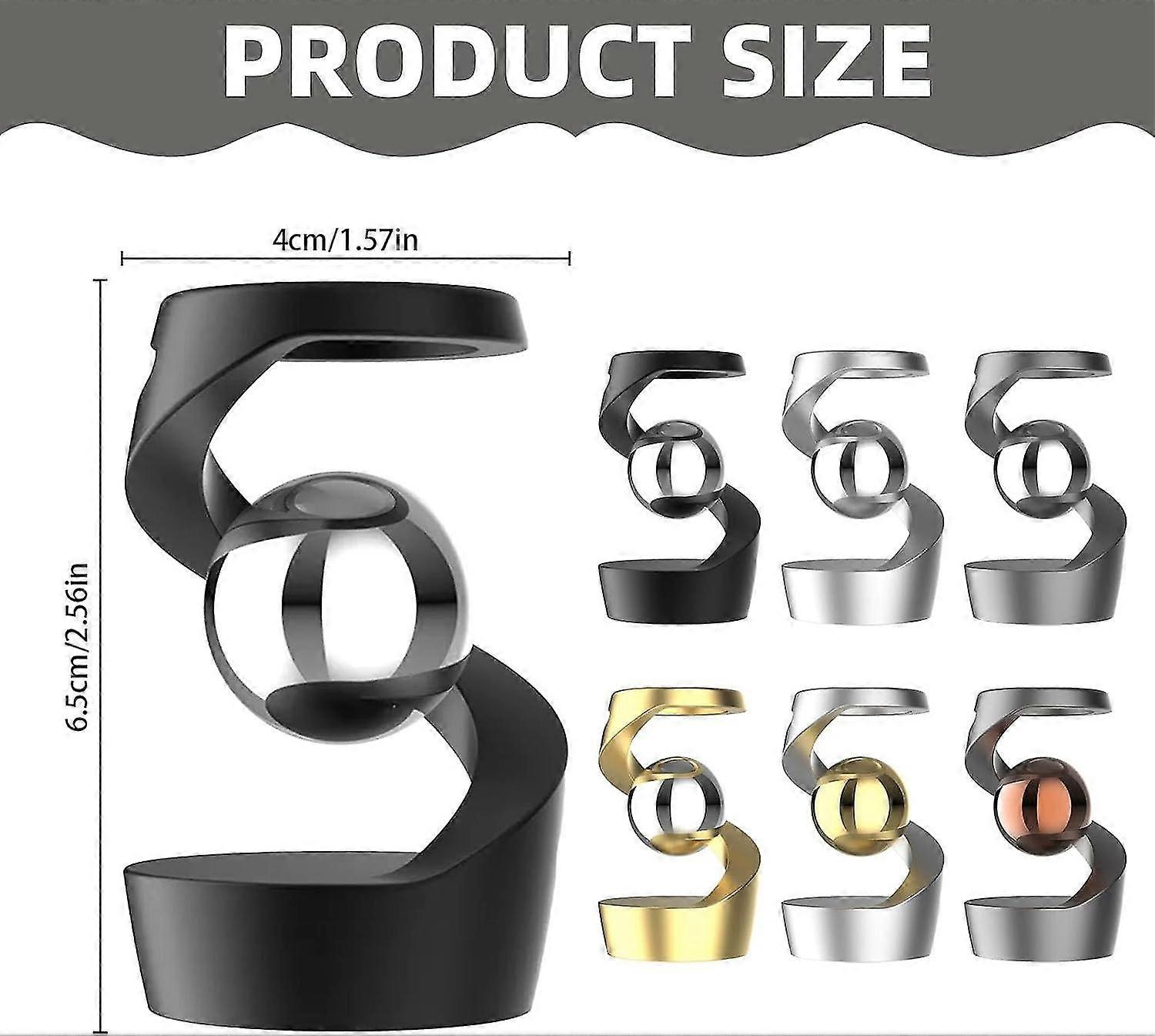 Gravity Defying Kinetic Desk Toy, Desktop Suspended Gyroscope, Optical ...