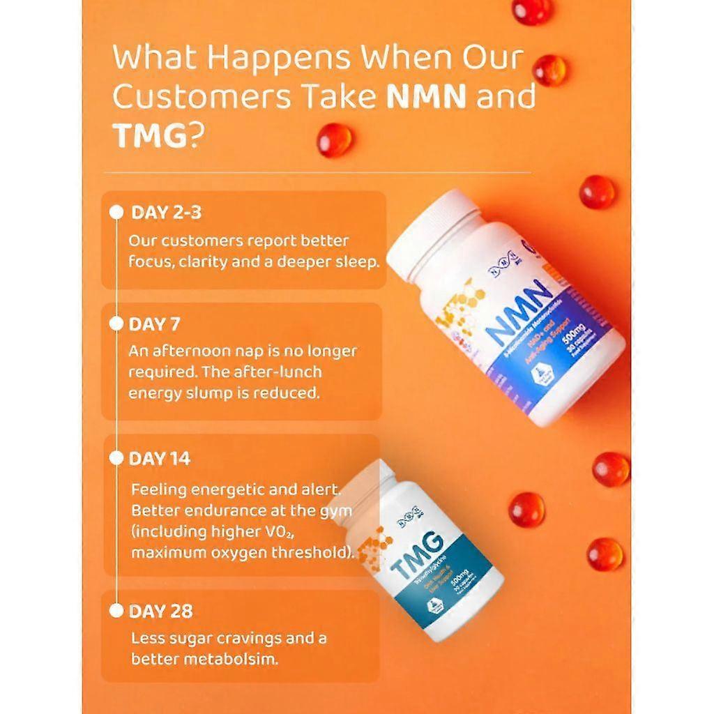 NMN Bio NMN 500mg Capsules 30 | Fruugo IE