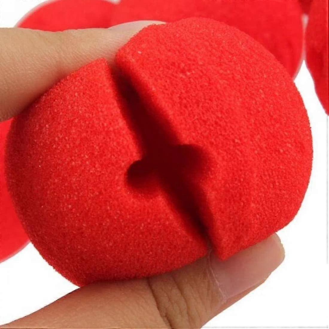 50 Pcs Funny Red Clown Noses, Cosplay Noses, Foam Circus Noses, Soft ...