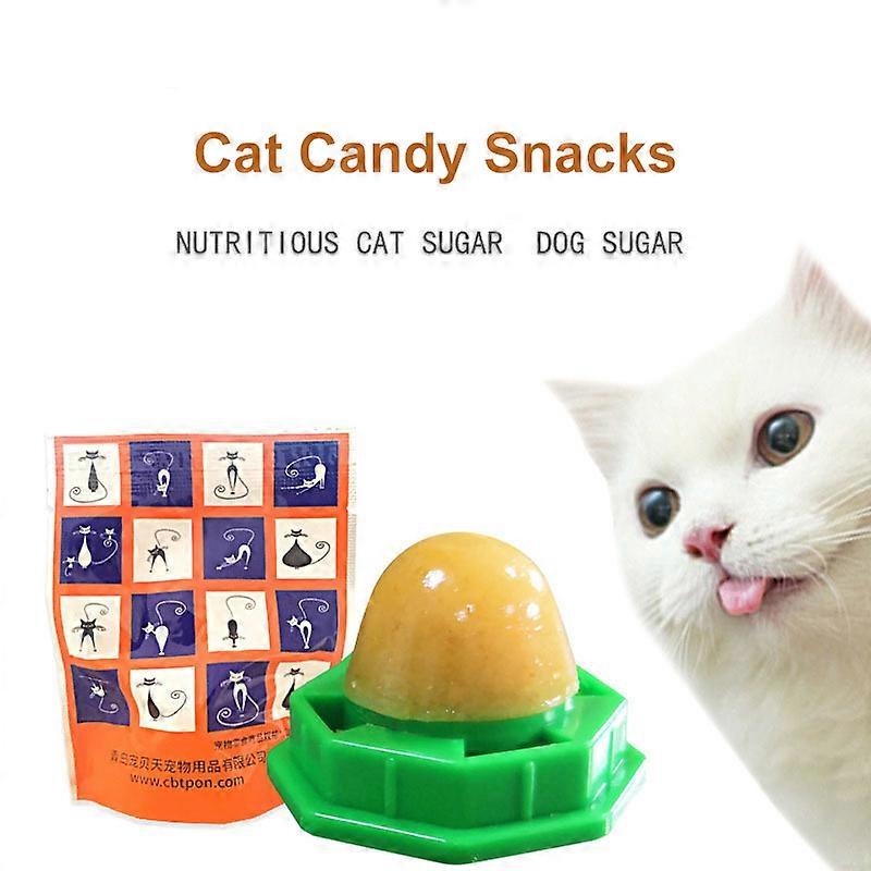 Healthy Cat Snacks Catnip Sugar Candy Licking Nutrition Toy Ball Energy ...