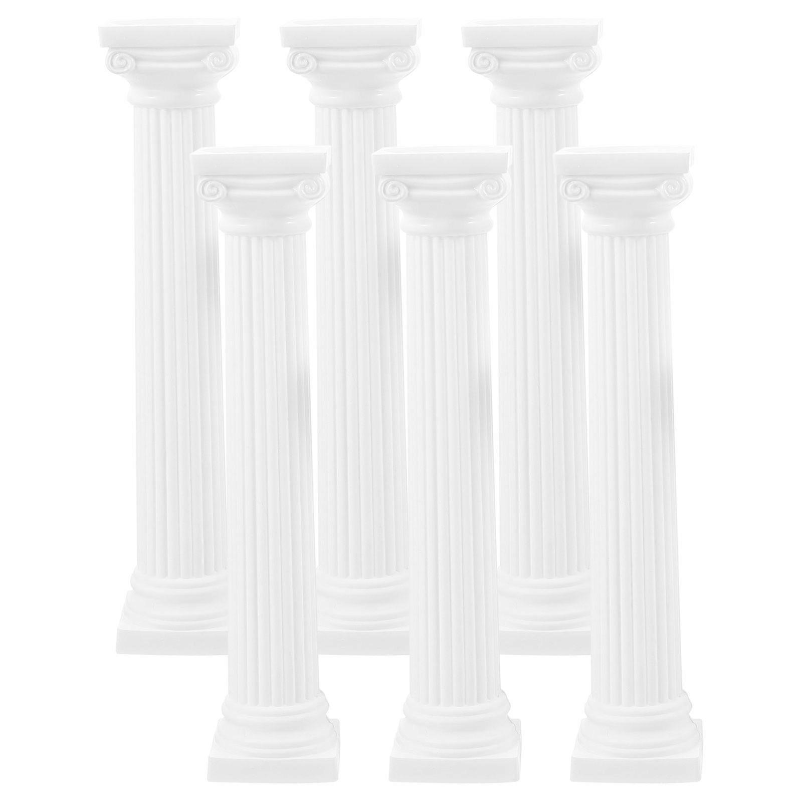 6Pcs Roman Column Statue Column Statue Roman Pillar Decoration Photo ...