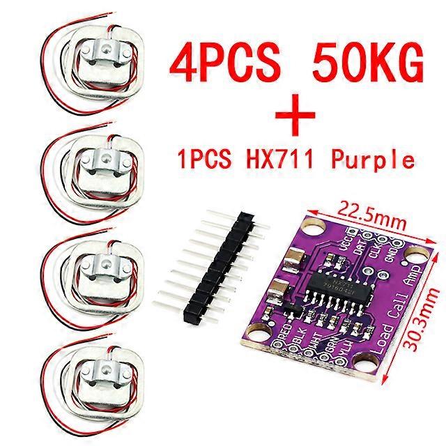 HX711 AD Module Body Load Cell Weighing Sensor Pressure Sensor+4Pcs ...