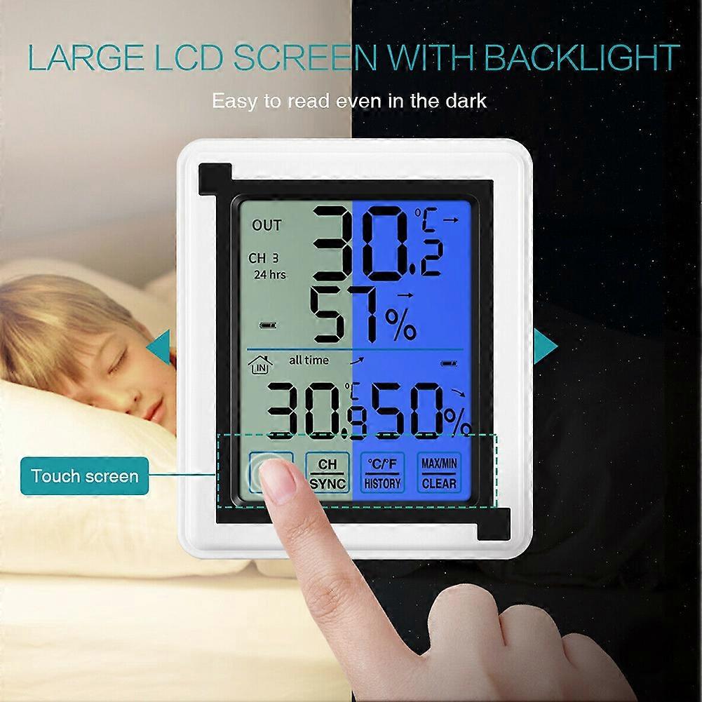 Big Screen Digital LCD Display Temperature Meter Thermometer Hygrometer ...