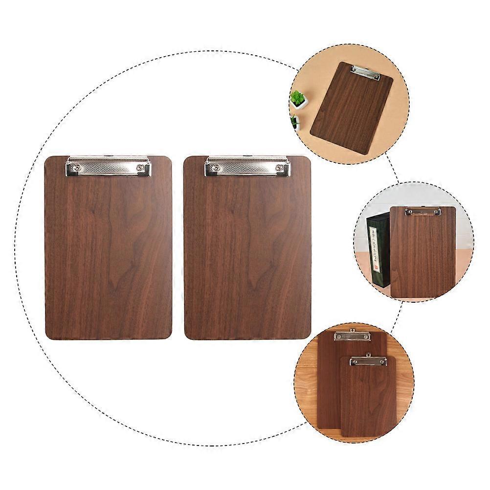 2PCS Wooden Menu Board Clip Kitchen Restaurant Menu Holder Menu ...