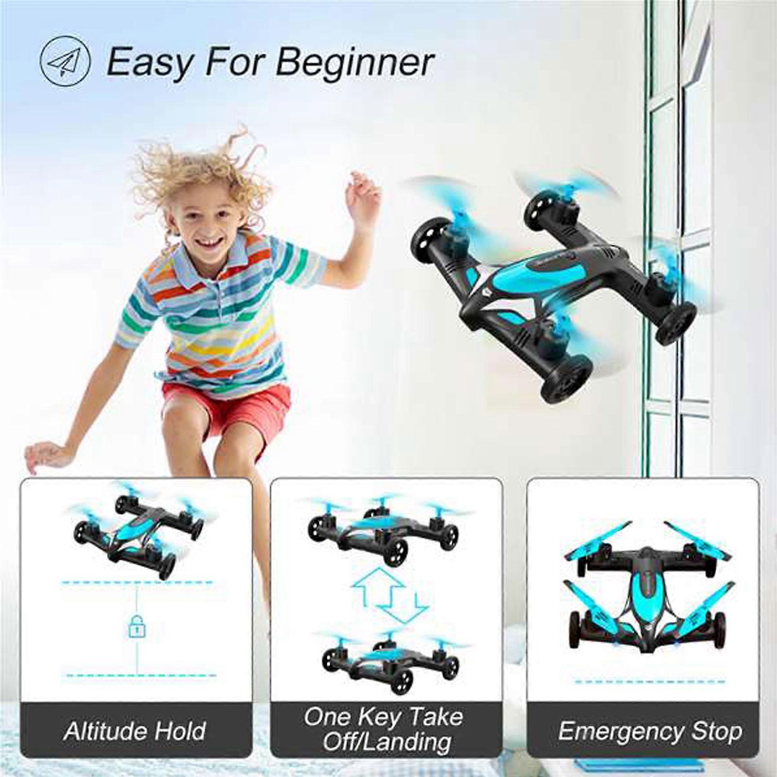New Hot Air/Land RC Plane Car Remote Control Vehicle Mini Drone Kids ...