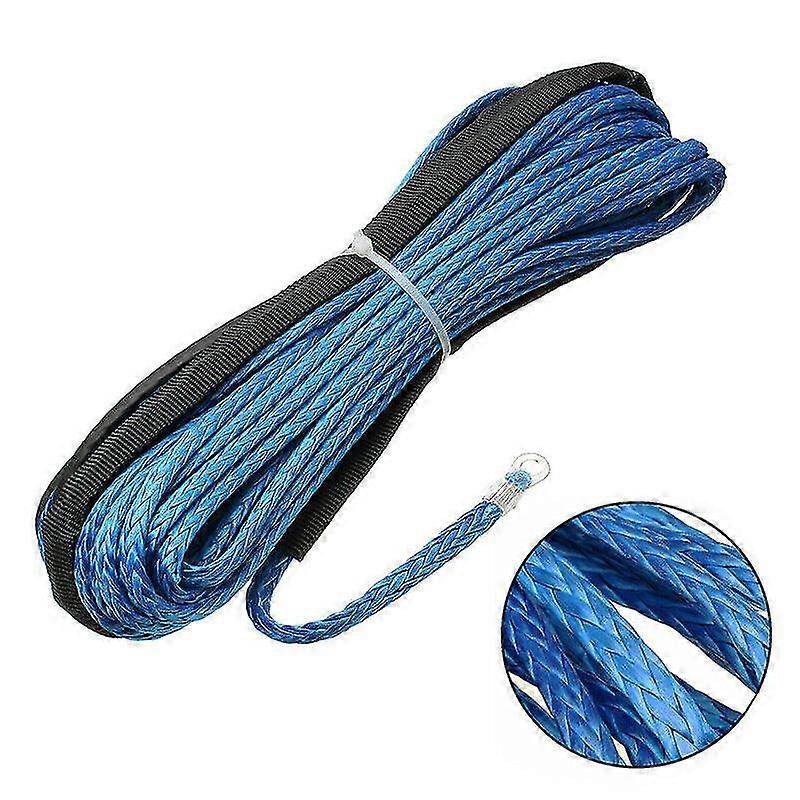 Blue 6mmx15m 1/4x50ft Car Trailer Rope Trailer With Electric Winch Rope ...