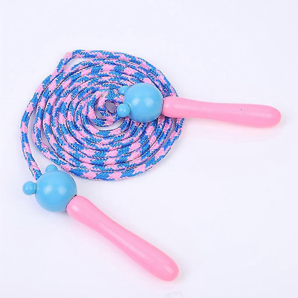 Cotton Jump Rope For Kids-wooden Handle - Adjustable Cotton Braided ...