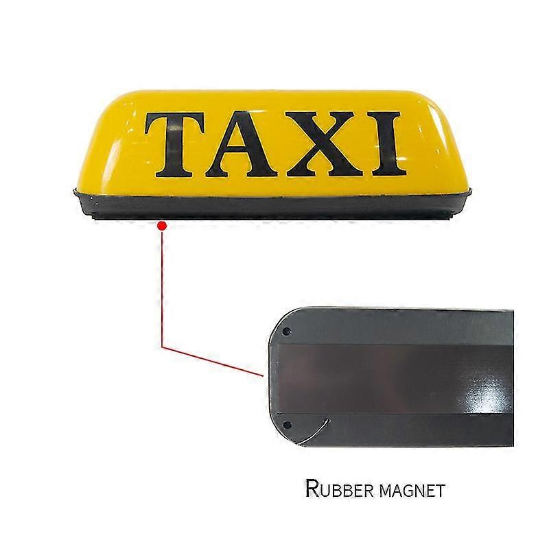 Led Illuminated Magnetic Waterproof Cab Roof Topper Universal Taxi Top ...