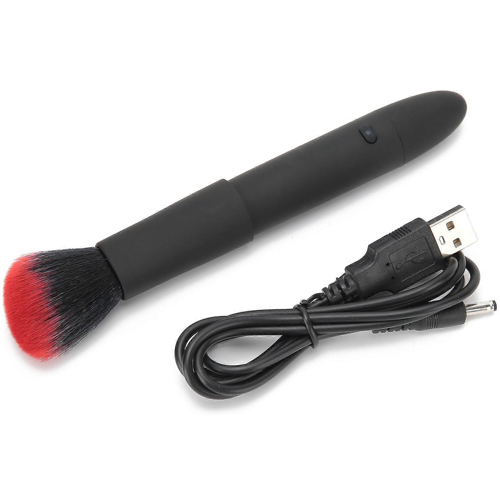 USB Rechargeable Makeup Brush Shaped Massager Vibrator 10 Speed ...