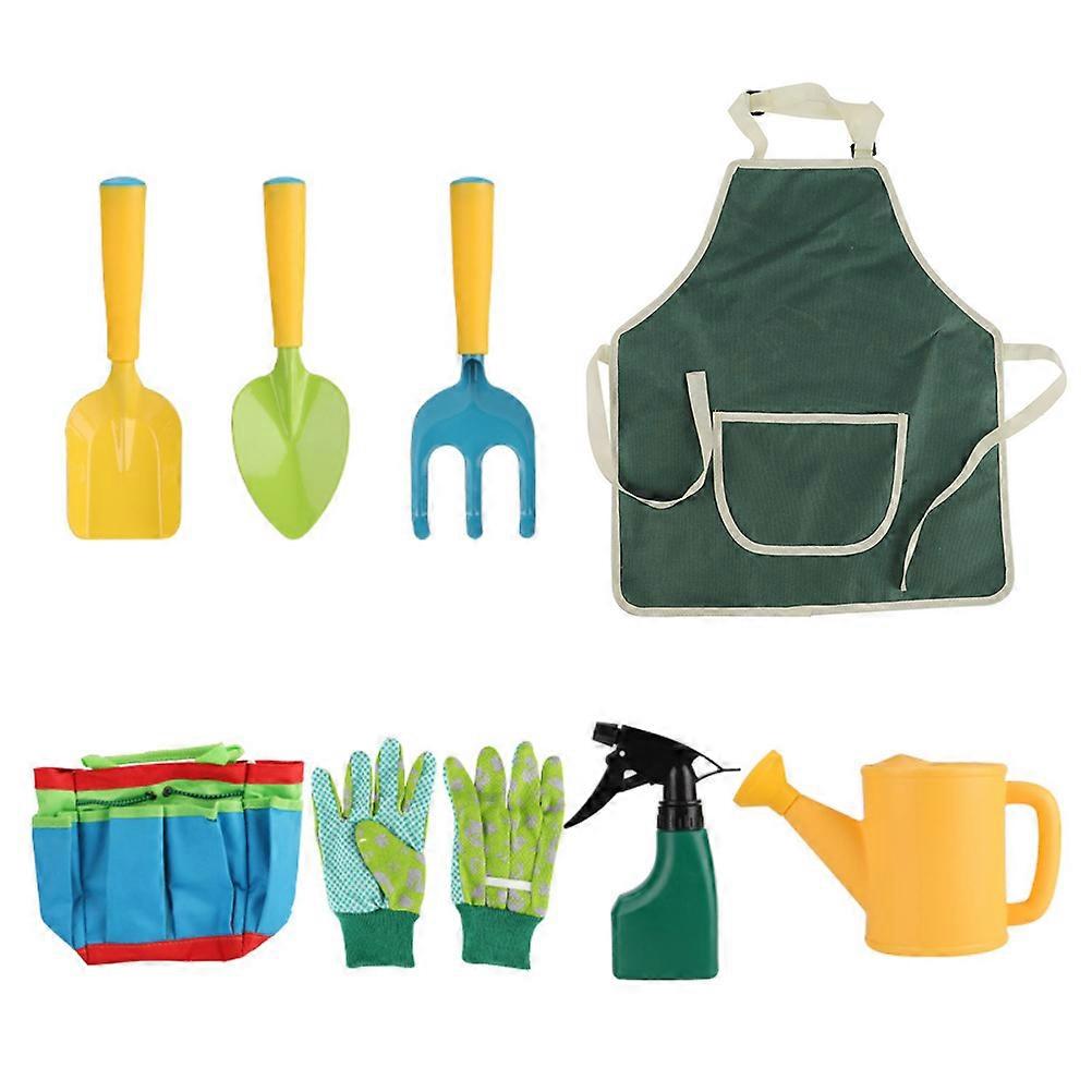 9Pcs Kids Gardening Tool Sets Children Garden Hand Tools Kit Playing ...