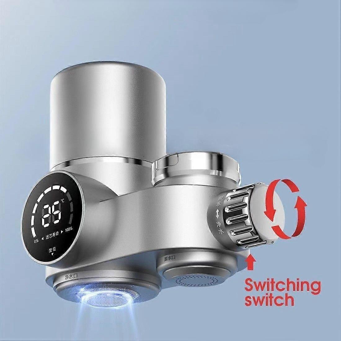 Water Filter for Sink Faucet with UV Light and Real-Time Filter Life ...