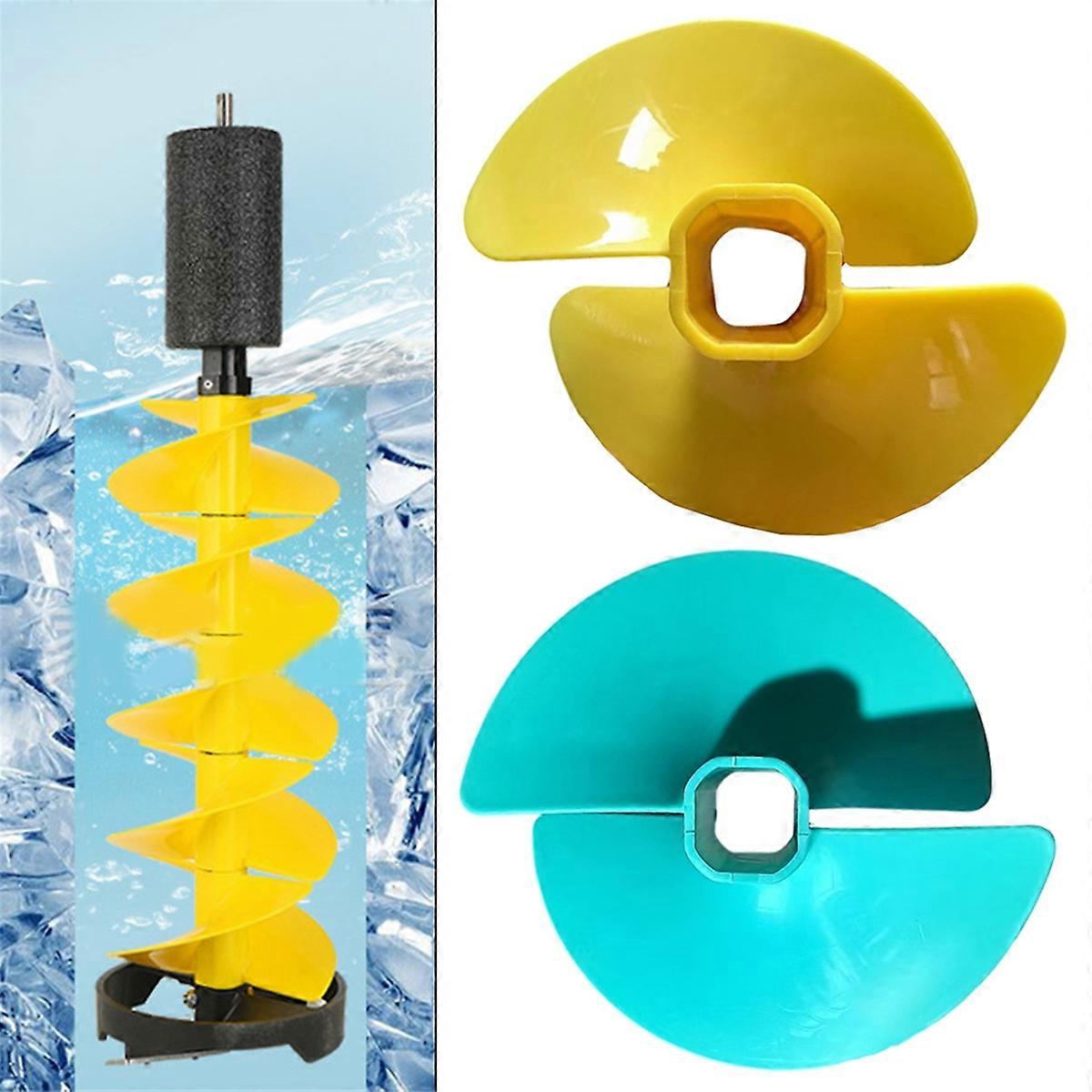 Ice Auger Bit Fan Blade Nylon Drill with Adapter Float Ice Auger Bit ...