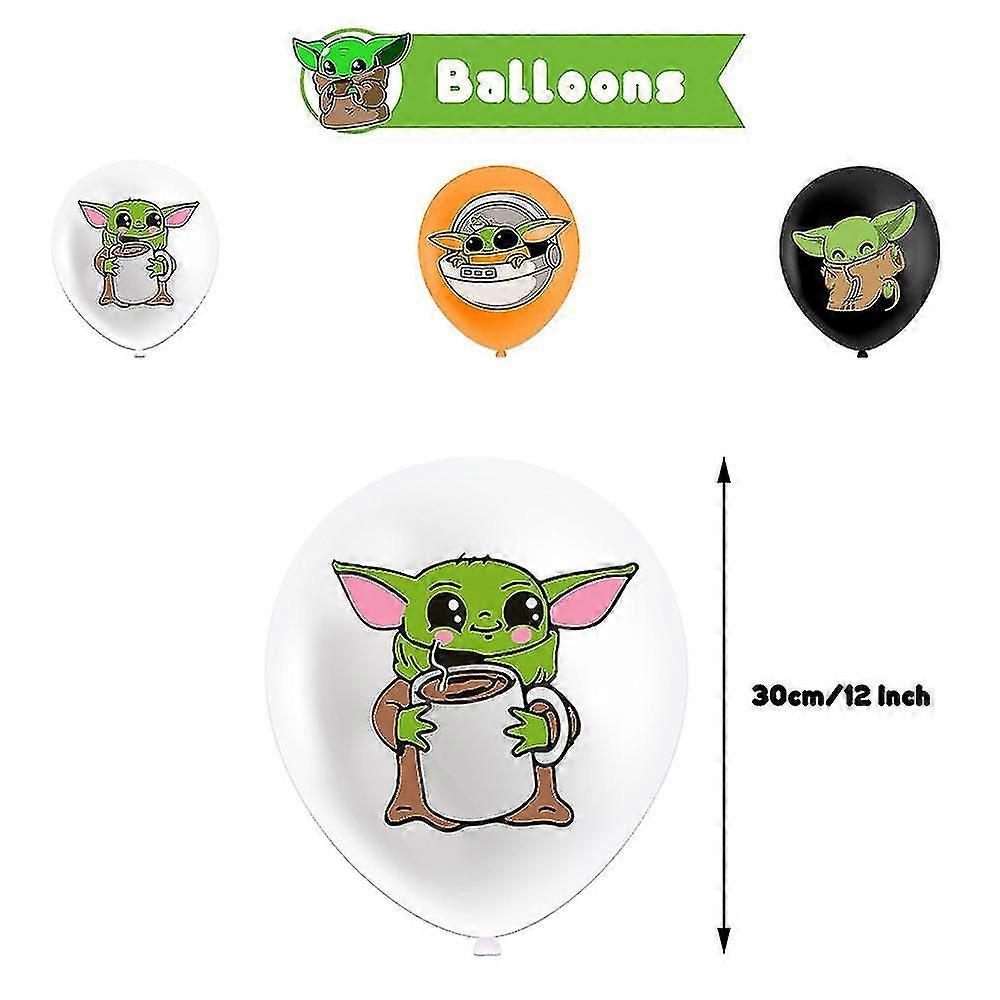Star Wars Yoda Baby Theme Party Supplies Set Balloons Banner Cake ...