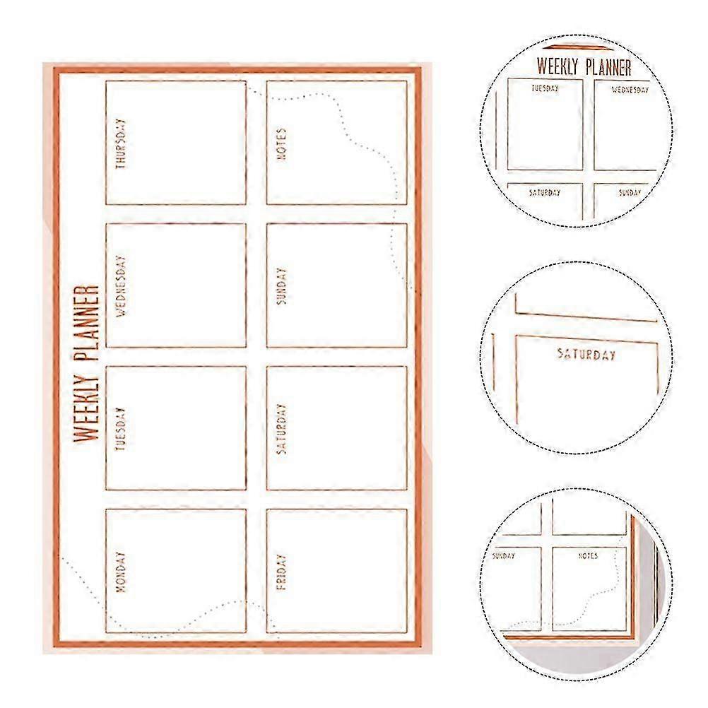 Self-adhesive Weekly Planner Whiteboard Dry Erase Weekly Calendar ...