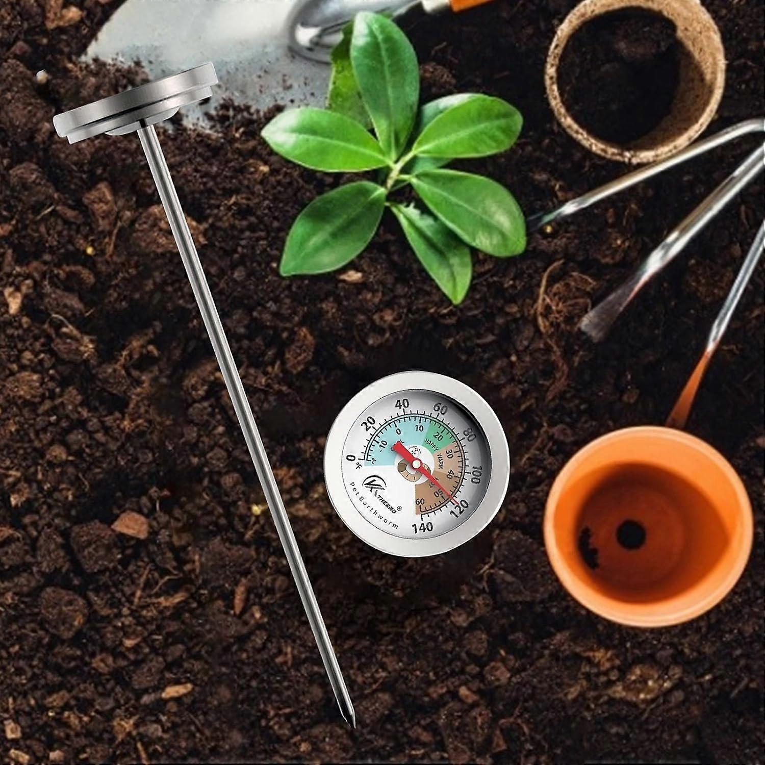 Compost Thermometer Soil Temperature Measuring Device With Stainless ...