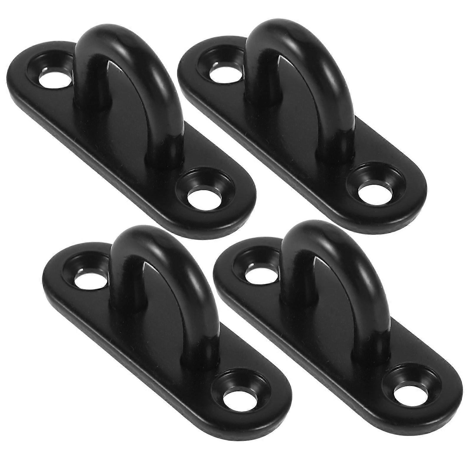 4 Pcs Pad Eye Plate Hooks Stainless Steel Ceiling Hooks Wall Mounted ...