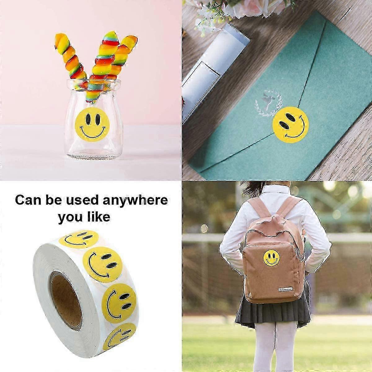 Smiley Face Stickers, 500pcs 2.5cm/1 Inch Happy Face Stickers Dot T ...