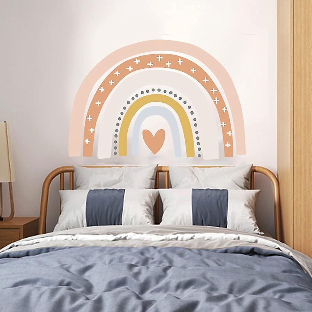 Rainbow Wall Decals Large, Boho Rainbow Wall Decor For Girls Kids ...