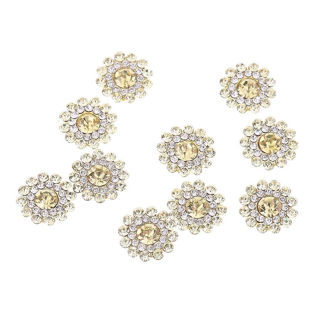 Round Pearl Rhinestone Button Button Sewing Crafts Accessories Light ...