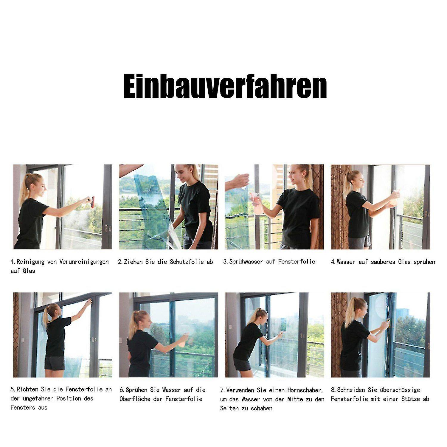 Sun Protection Film 60 X 200 Cm Self-adhesive Window Film (brown ...