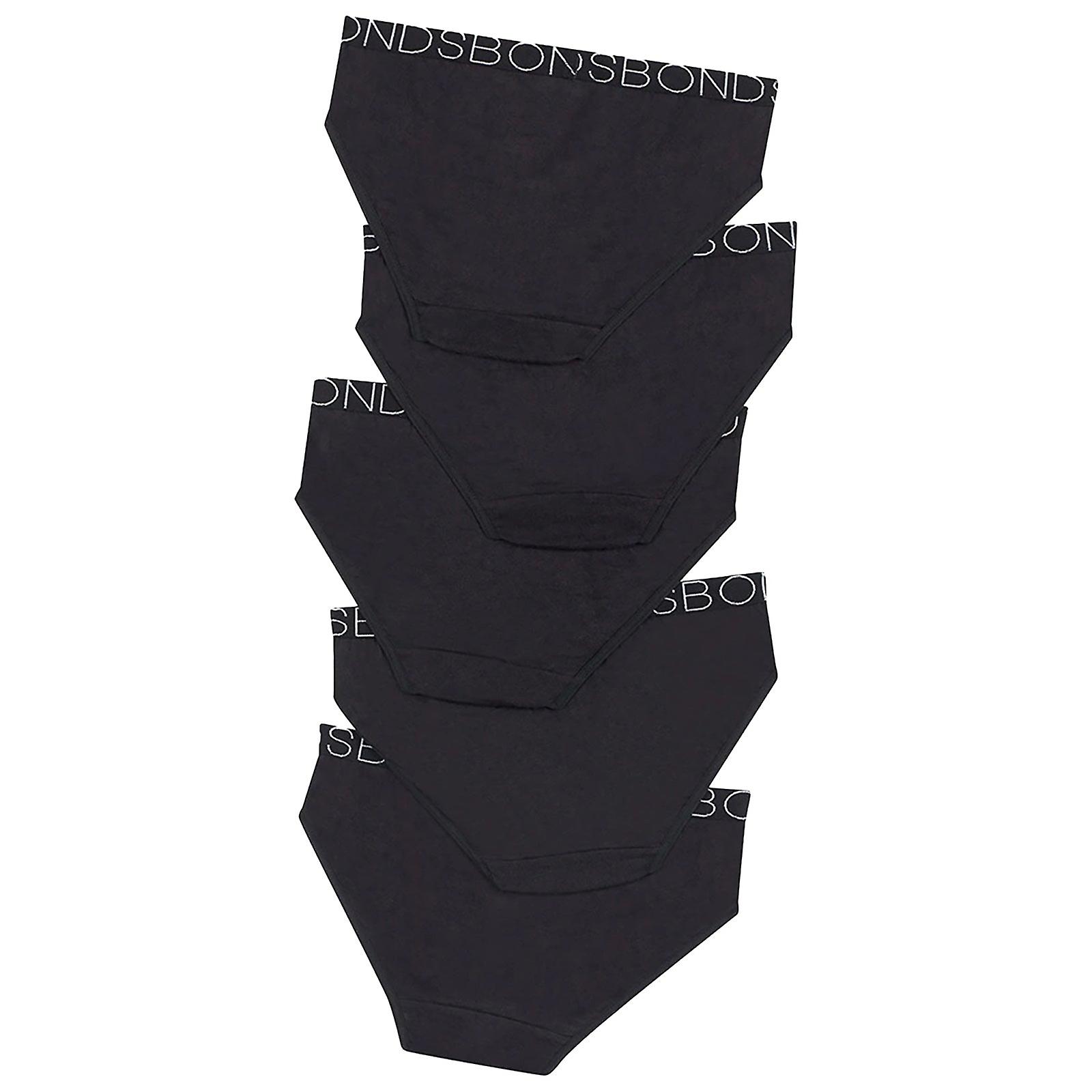 5 Pack Bonds Girls Bikini Kids Black Comfy Cotton Briefs Undies Underwear Panties Uwce5a | Fruugo UK