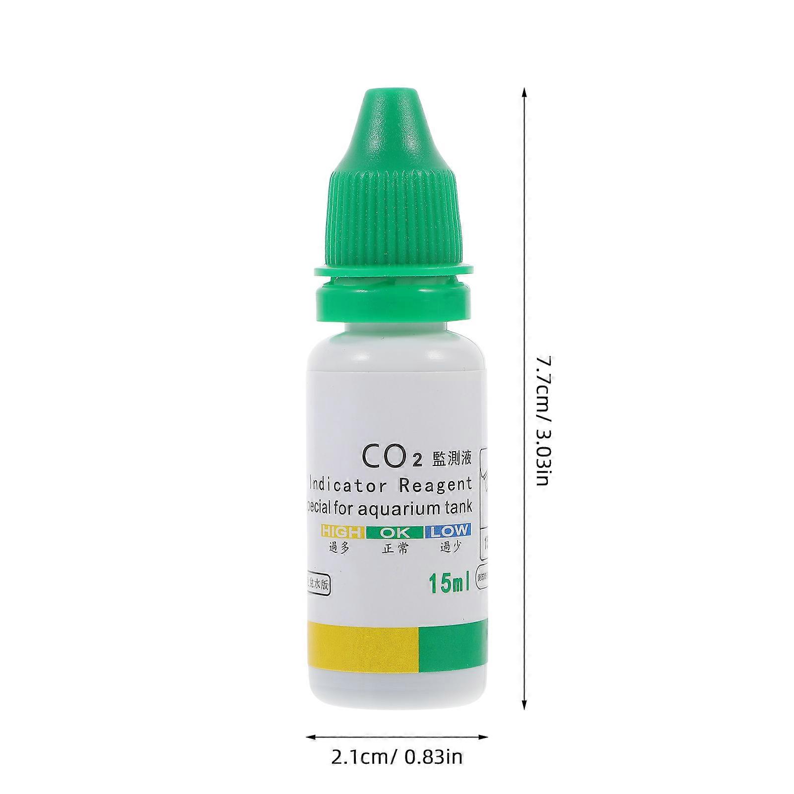 1 Bottle of CO2 Indicator Solution for Aquarium Fish Tanks CO2 Water ...