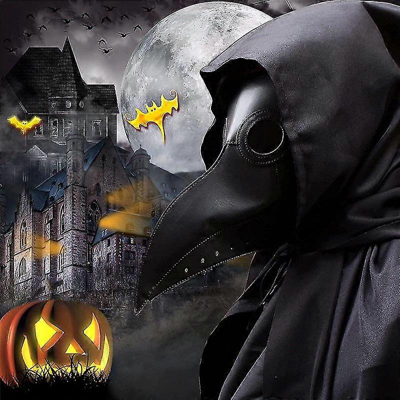 Halloween Medieval Plague Doctor Cosplay Costume Death Doctor Schnabel ...