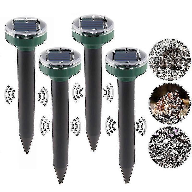Mole Repellent Uk Solar Mole Repellent,4 Pack Mole Repellent Ultrasonic ...
