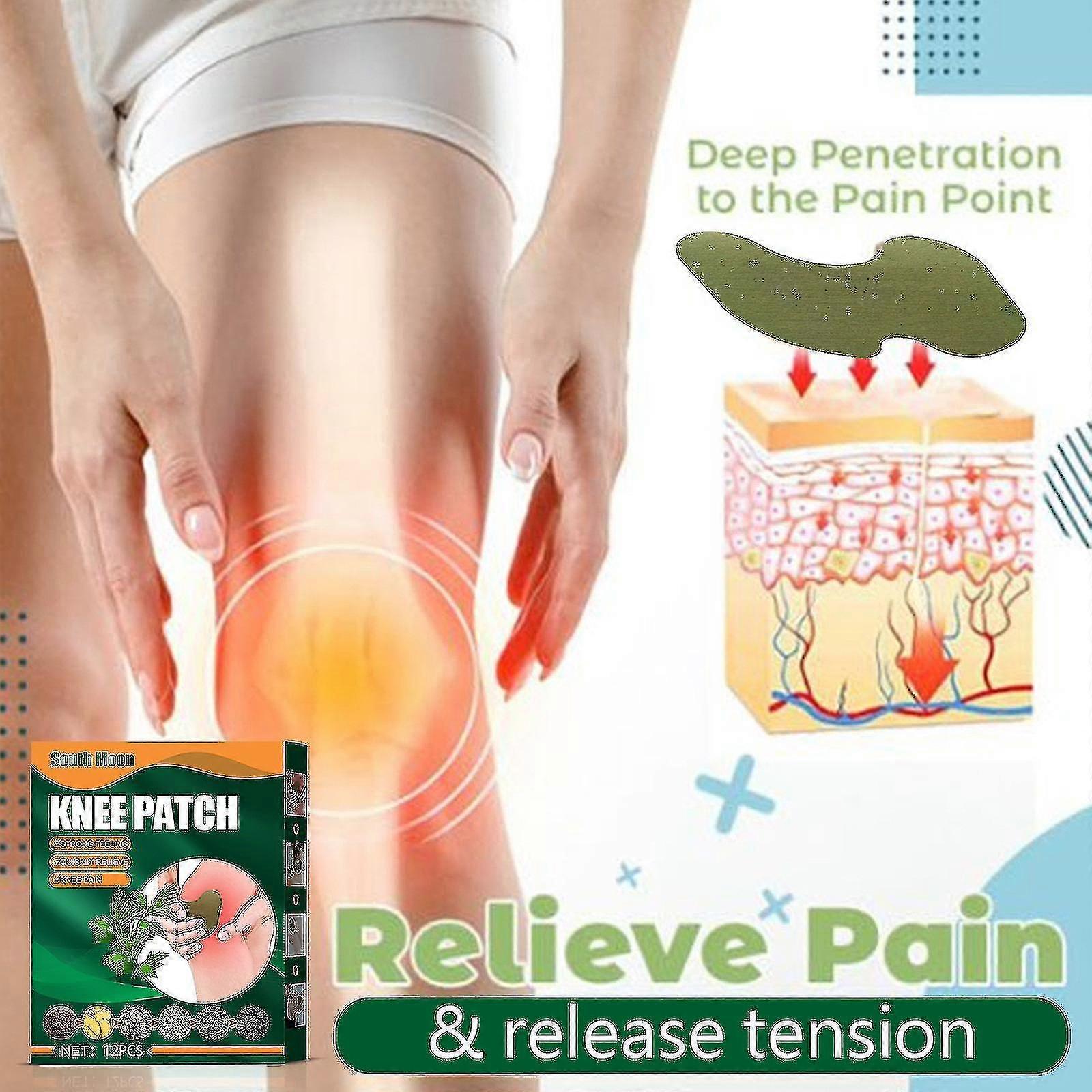 Knee Pain Relief, Wormwood Knee Patch, Thermal Patch For Back Pain ...