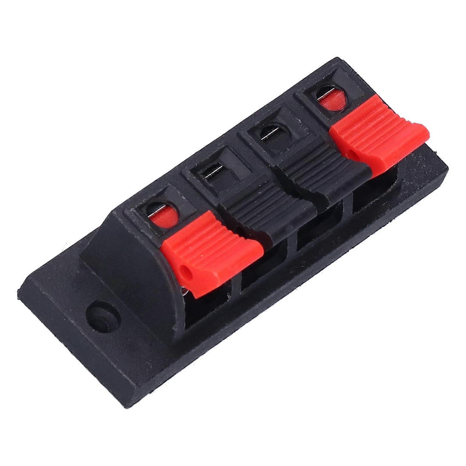 10Pcs Speaker Terminal 4 Way Block Quick Connect Loudspeaker Solder ...