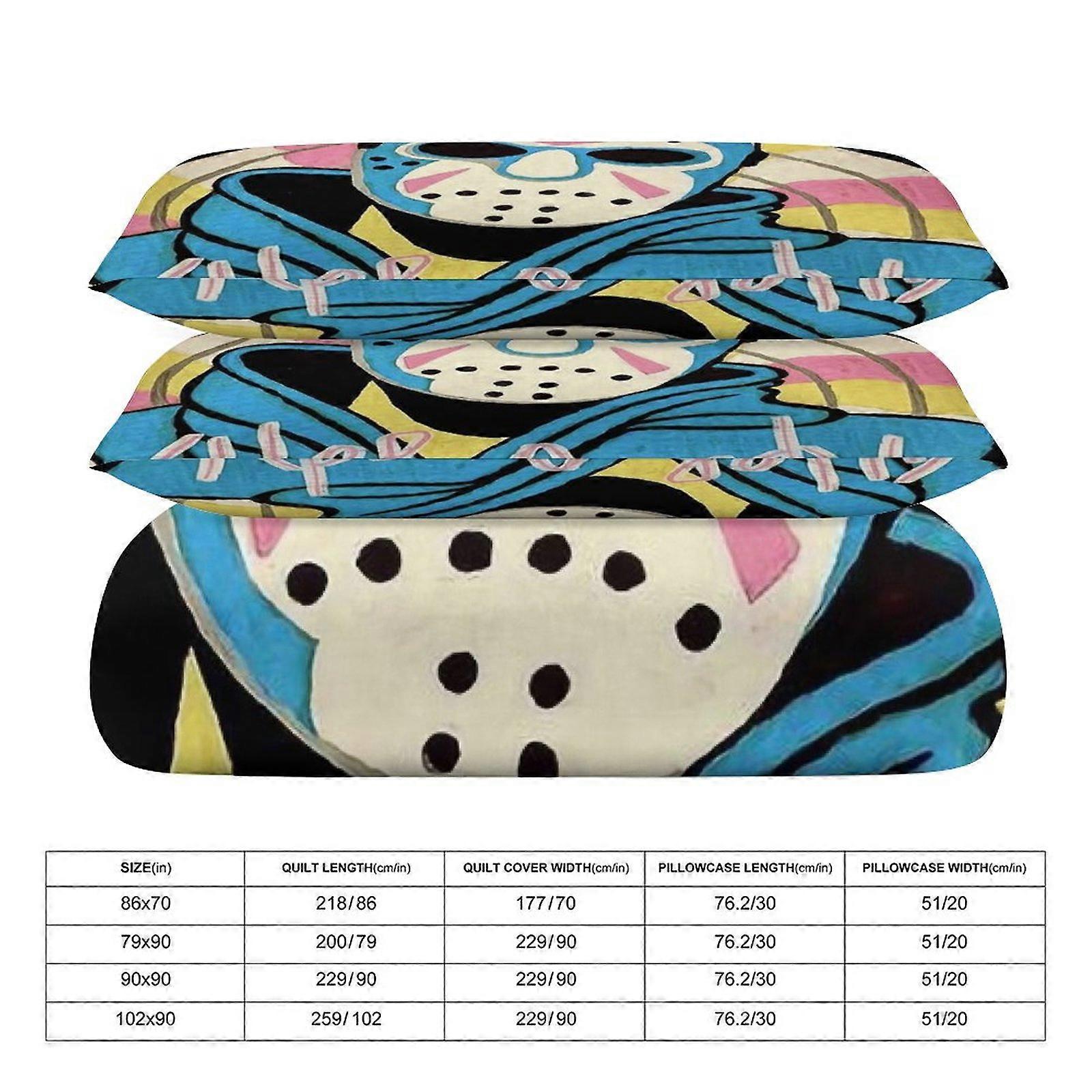 Bed Sheets g284 Jason Voorhees Print Bedding Set Pattern Duvet Cove Set ...