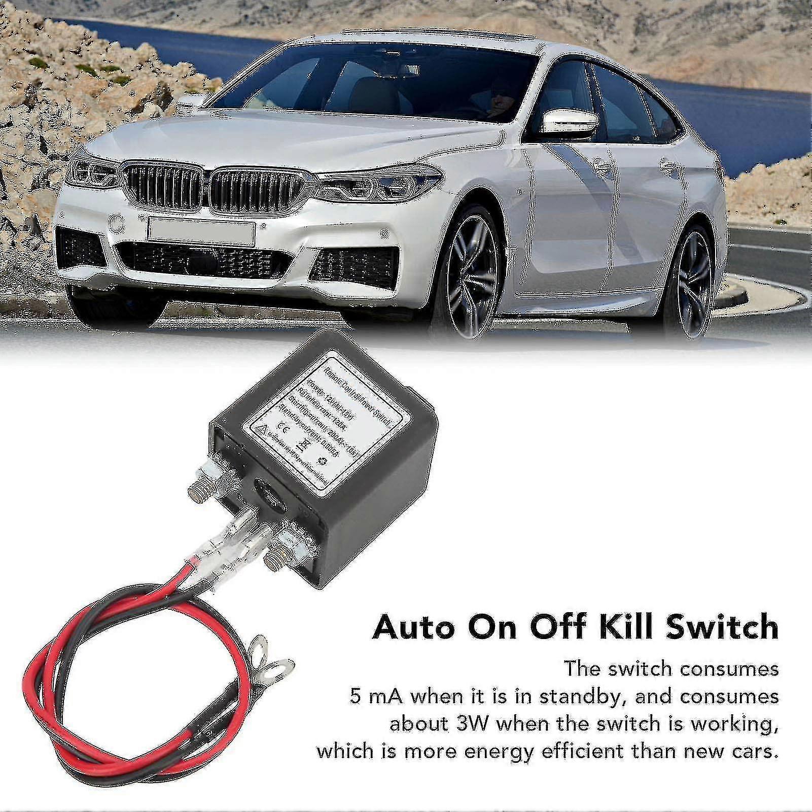 Remote Battery Disconnect Switch, Dc 12v Car Cut Off Switch, Anti-theft ...