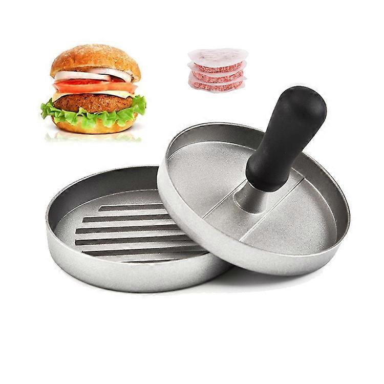 Burger meat press plastic handle meat pie press manual mold aluminum ...