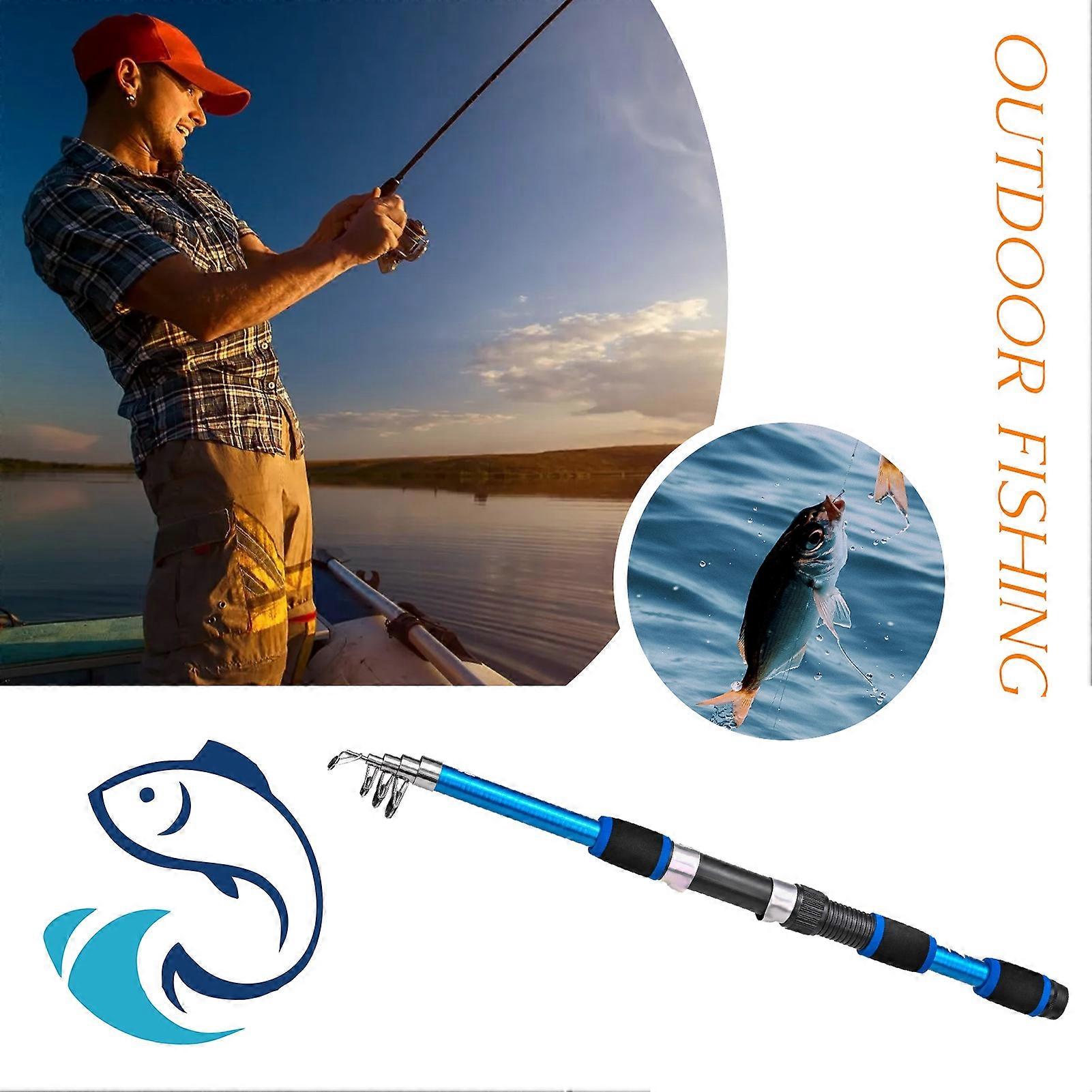 Telescopic Fishing Rod with Ergonomic Handle Portable Carp Spinning Rod ...