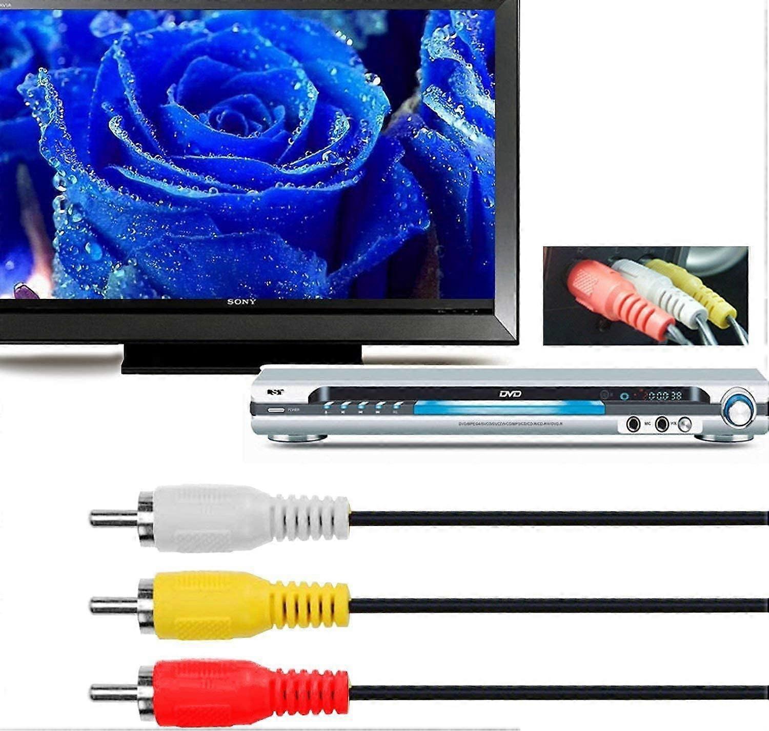 HDMI To RCA TV Cable HDMI Male To 3 RCA Male Av Cable Video Audio ...