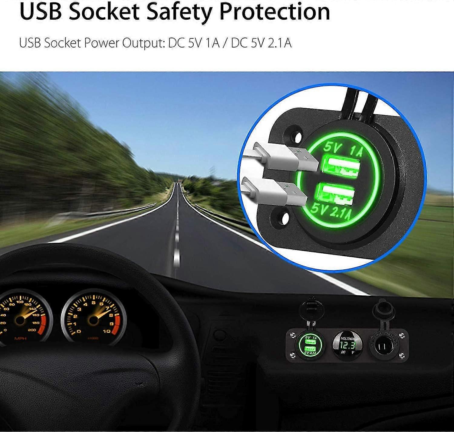 Charger Socket Panel for Truck Car Marine Boat RV | Fruugo UK