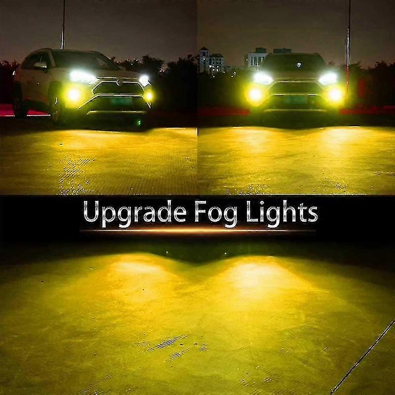 Led Fog Lights Bulb Yellow 3000k 55w 3600 Dob Chip Extremely ...