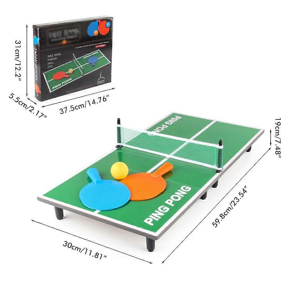 2024Tabletop Table Tennis Games Wooden Thick Table Tennis Board Game ...