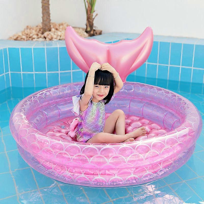 New Mermaids Inflatable Pool Bathing Kids Summer Home Outdoor Swimming ...